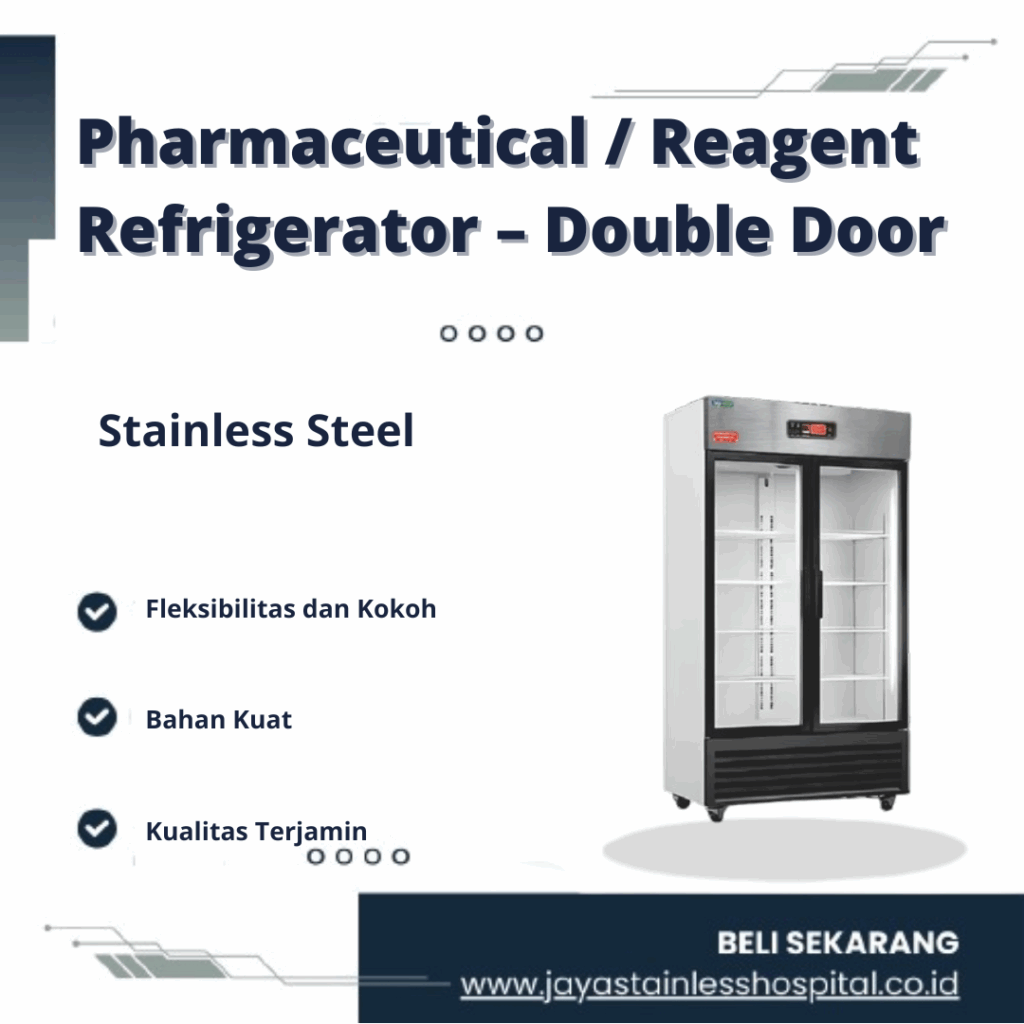 Lemari Pendingin Farmasi Dua Pintu BBLO-101-PRD - Bumata Medical Equipment